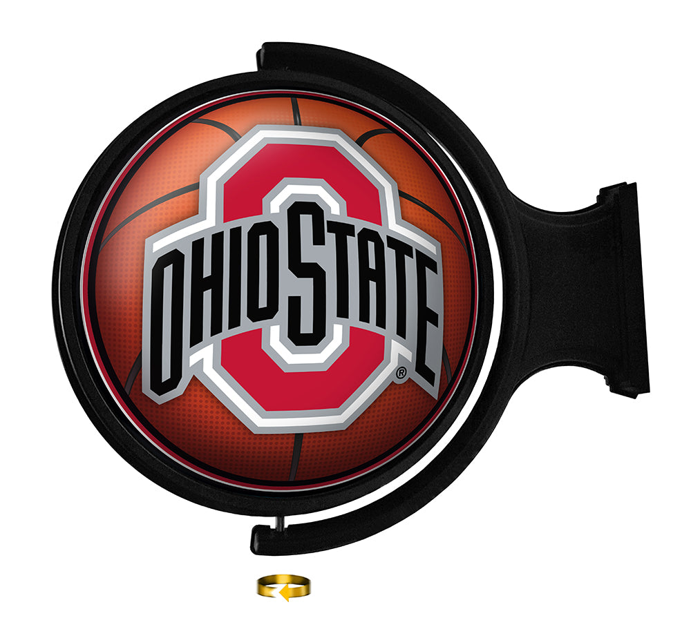 Ohio State Buckeyes: Basketball - Original Round Rotating Lighted Wall ...