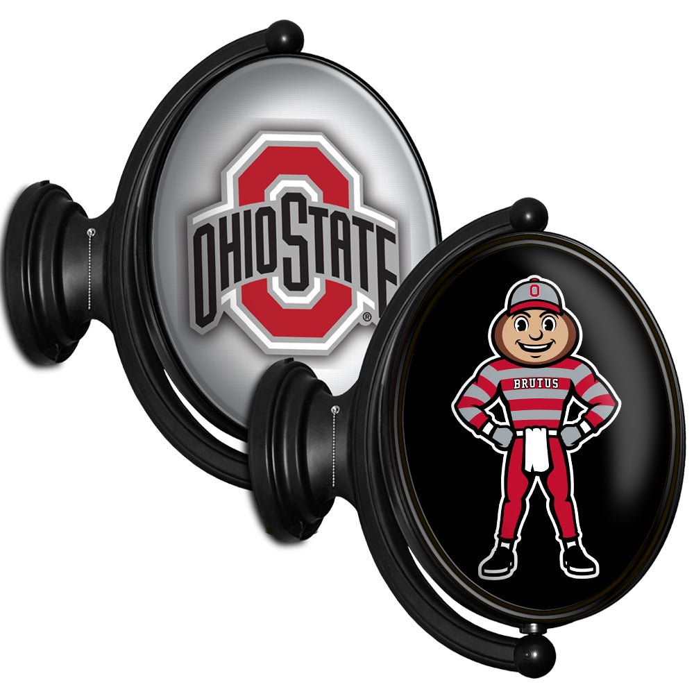 Ohio State Buckeyes: Double-Sided Original Oval Rotating Lighted Wall ...