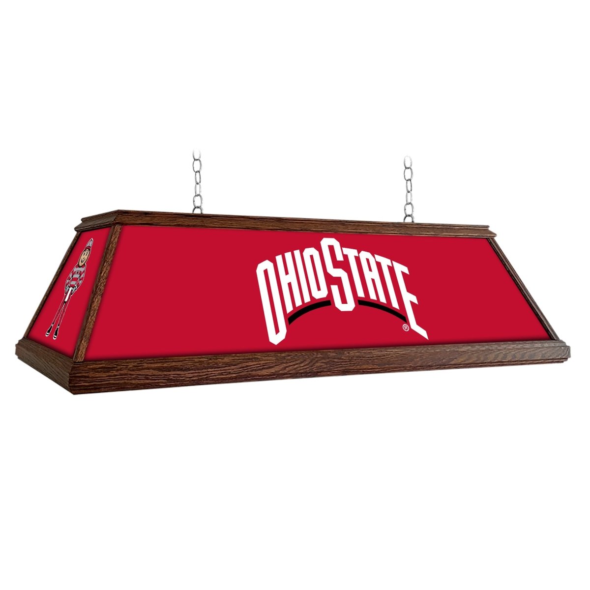 Ohio State Buckeyes: Premium Wood Pool Table Light - The Fan-Brand