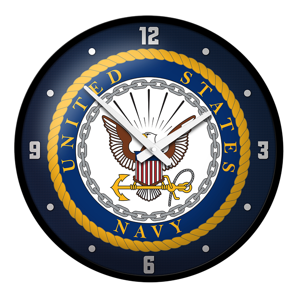 US Navy: Modern Disc Wall Clock - The Fan-Brand