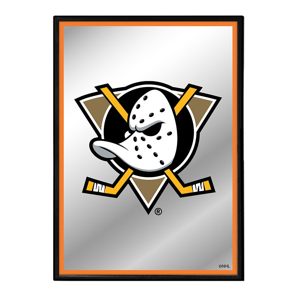 Anaheim Ducks: Logo - Framed Mirrored Wall Sign - The Fan-Brand