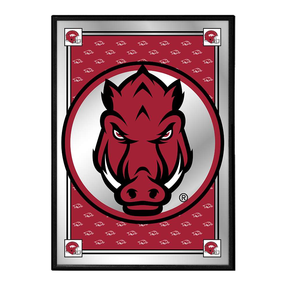 Arkansas Razorbacks: Tusk Stare, Team Spirit - Framed Mirrored Wall ...