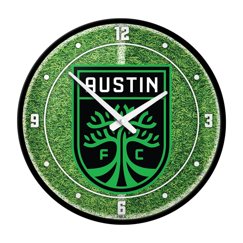 Austin F.C.: Pitch - Modern Disc Wall Clock - The Fan-Brand