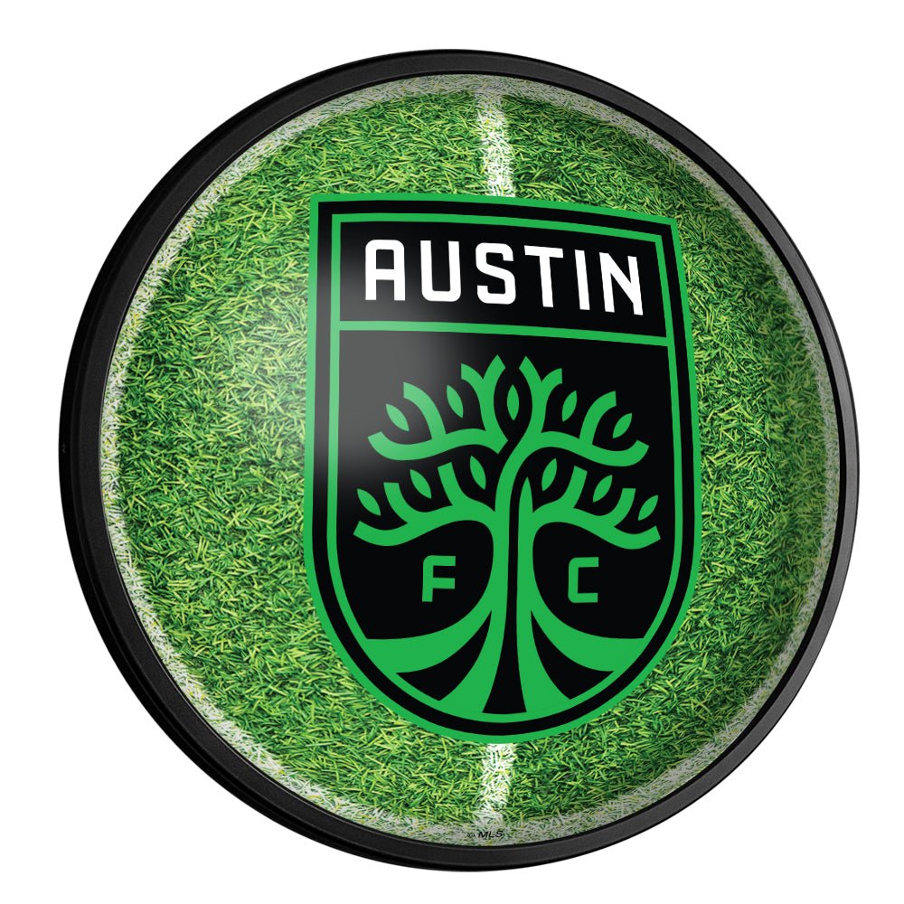 Austin F.C.: Pitch - Round Slimline Lighted Wall Sign - The Fan-Brand