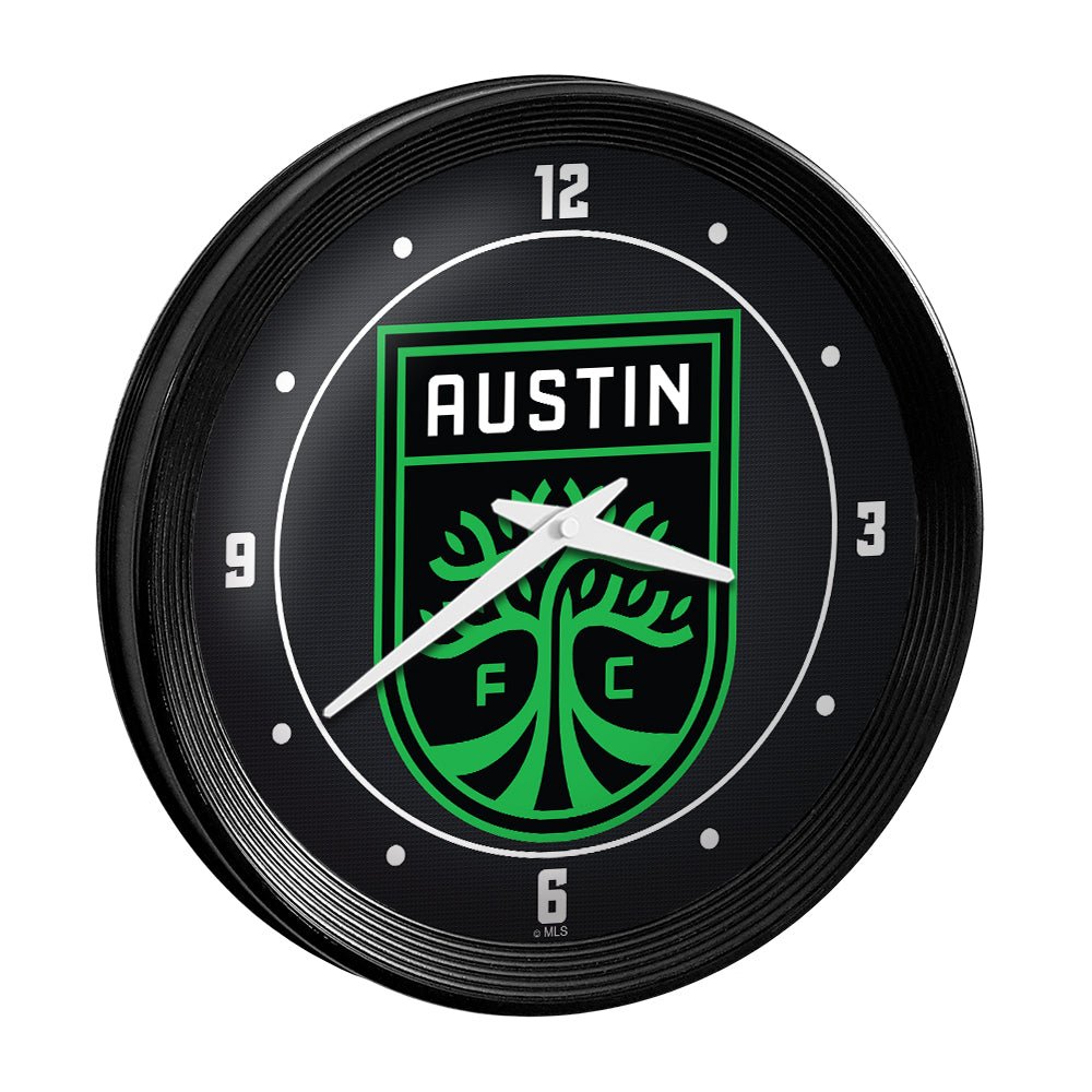 Austin F.C.: Ribbed Frame Wall Clock - The Fan-Brand
