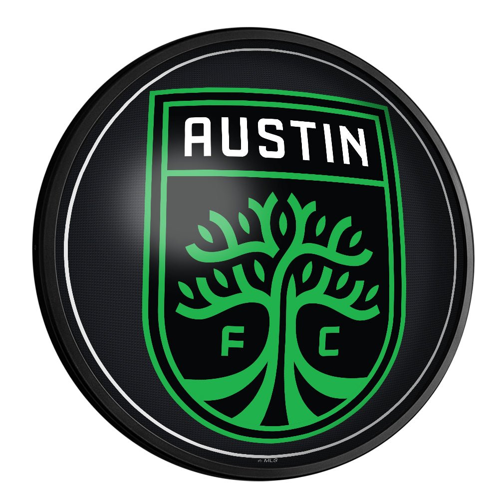 Austin F.C.: Round Slimline Lighted Wall Sign - The Fan-Brand