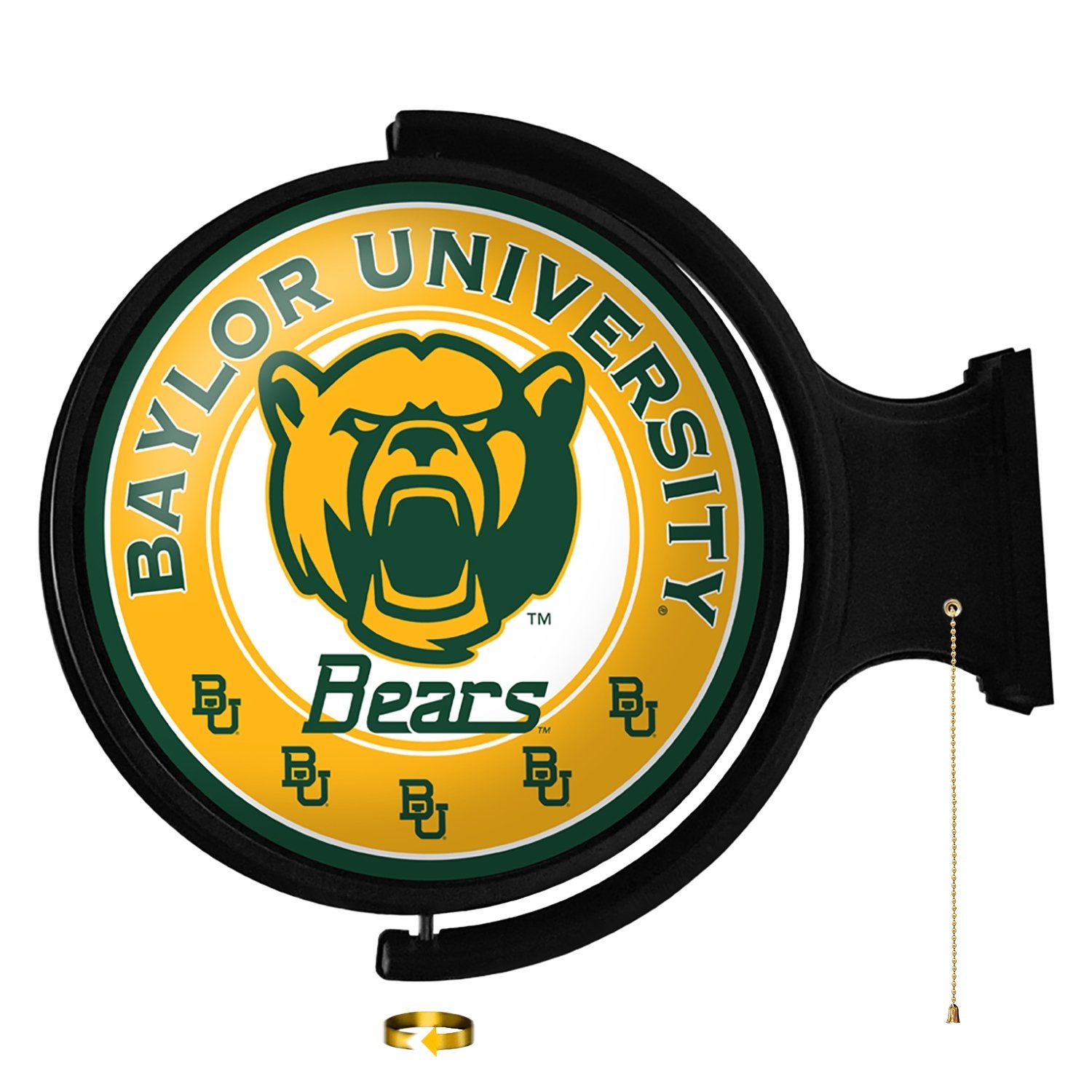 Baylor Bears: Bear Logo - Original Round Rotating Lighted Wall Sign ...