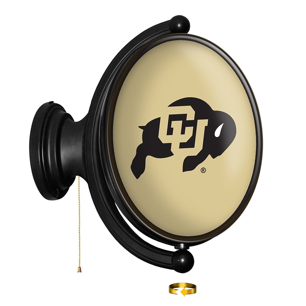 Colorado Buffaloes: Original Oval Rotating Lighted Wall Sign - The Fan ...