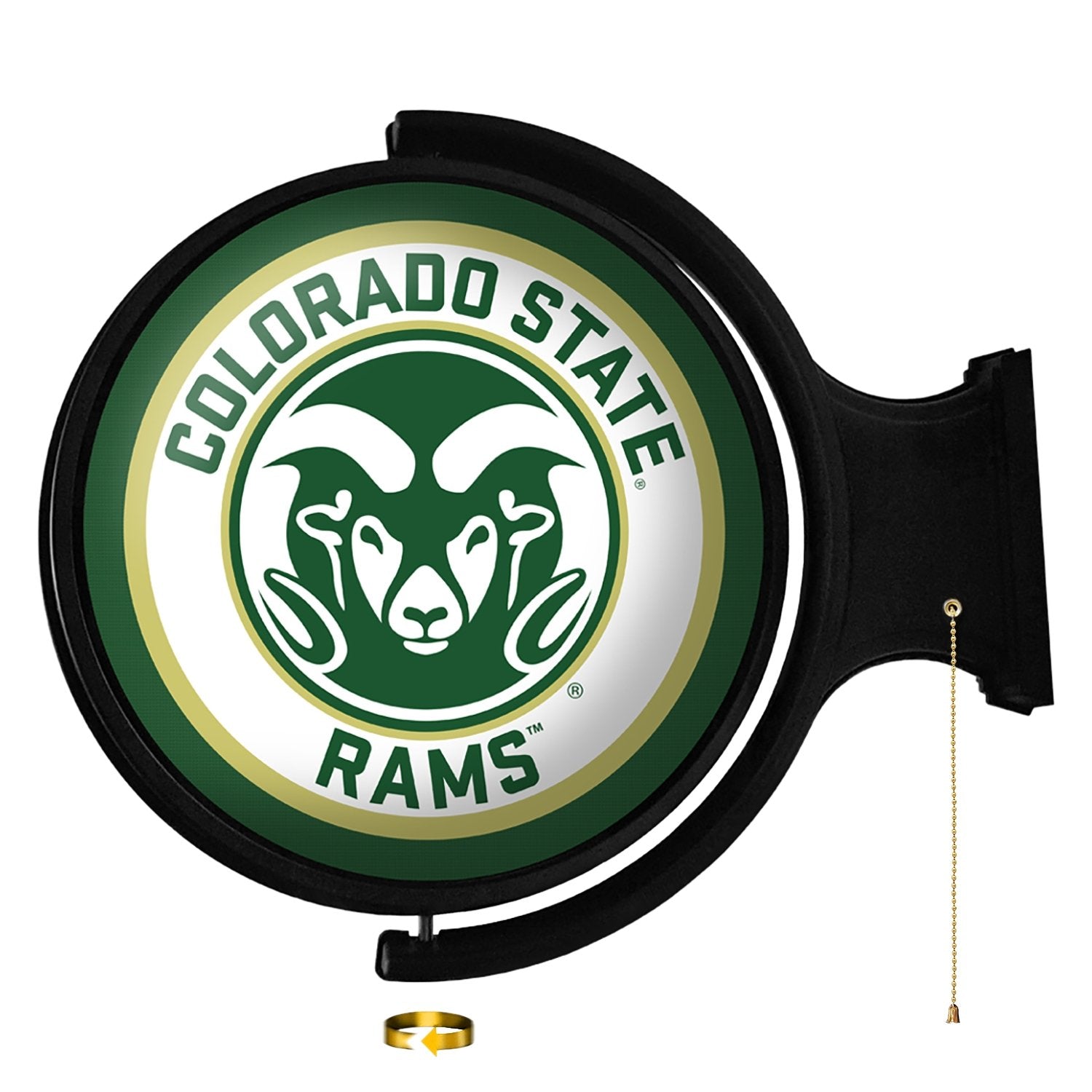 Colorado State Rams: Original Round Rotating Lighted Wall Sign - The ...