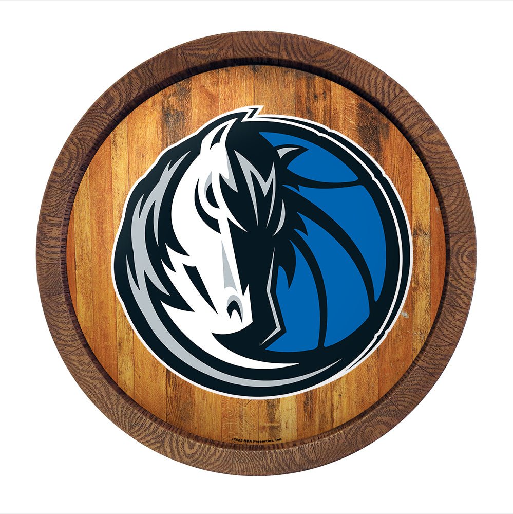 Dallas Mavericks: "Faux" Barrel Top Sign - The Fan-Brand