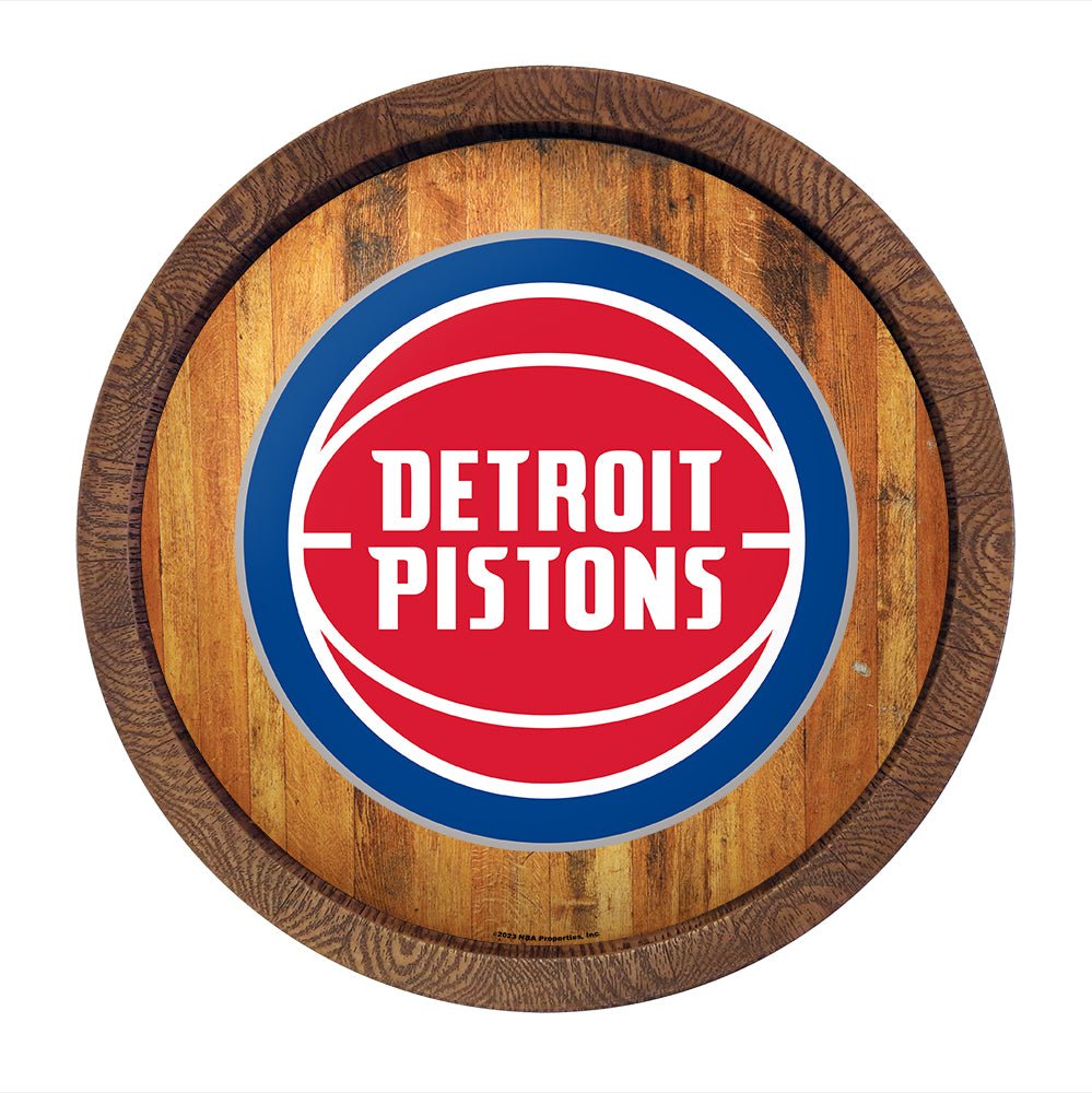 Detroit Pistons: "Faux" Barrel Top Sign - The Fan-Brand