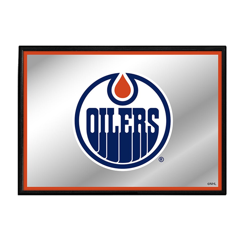 Edmonton Oilers: Framed Mirrored Wall Sign - The Fan-Brand