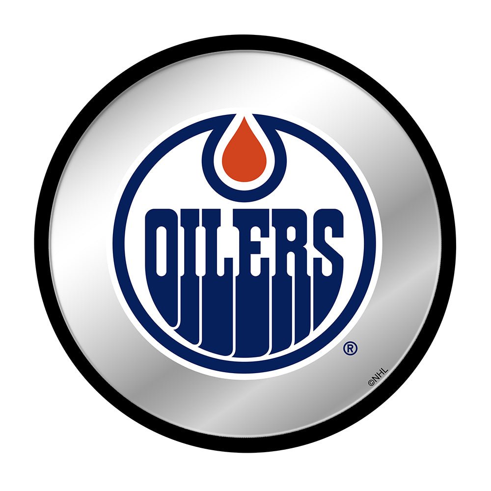 Edmonton Oilers: Modern Disc Mirrored Wall Sign - The Fan-Brand