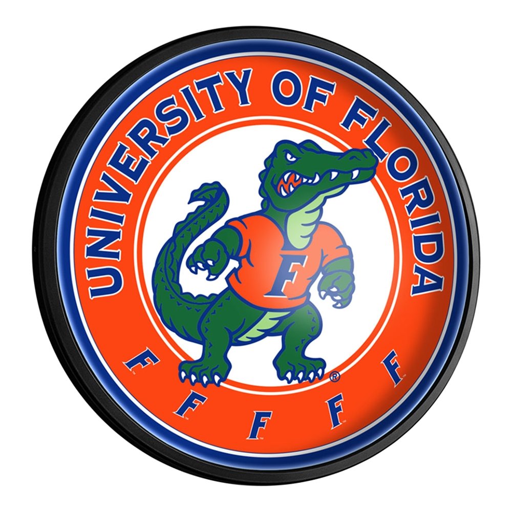 Florida Gators: Albert Gator - Round Slimline Lighted Wall Sign - The ...