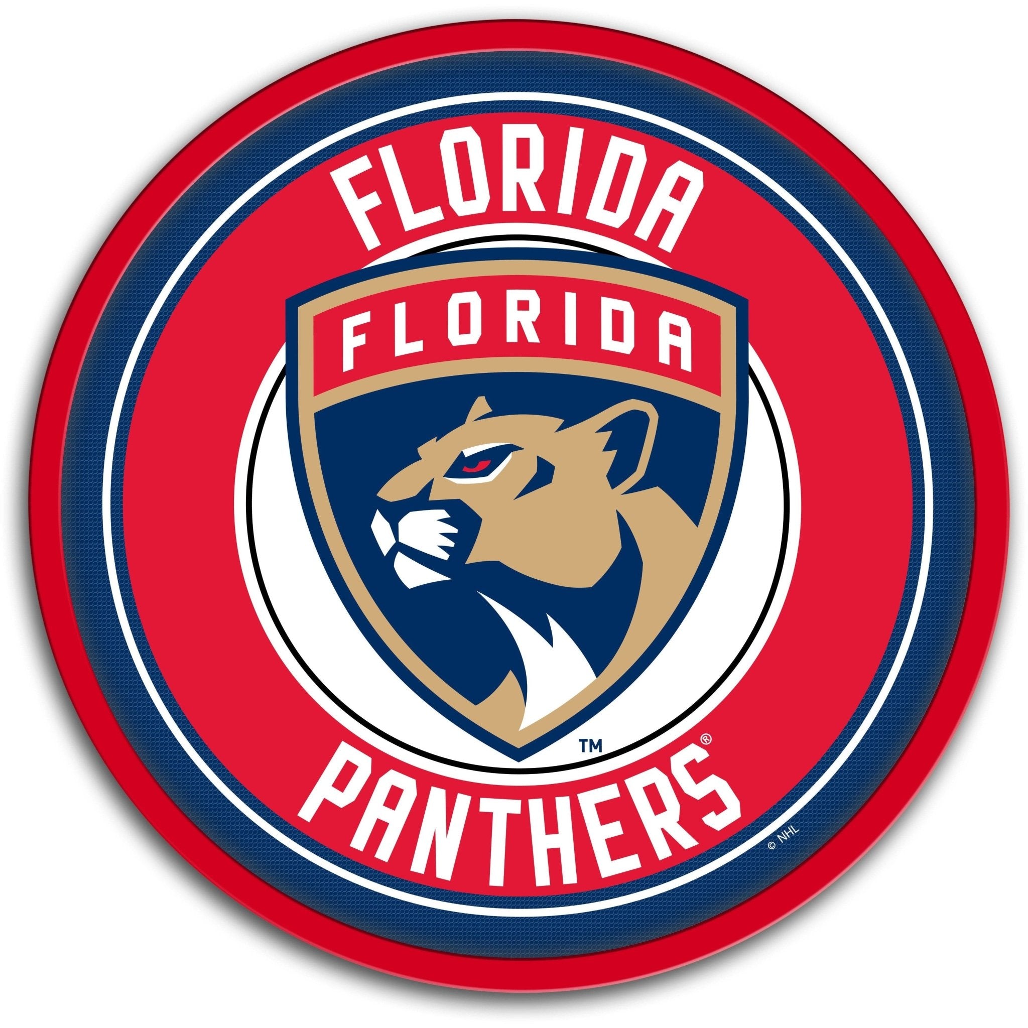 Florida Panthers: Modern Disc Wall Sign - The Fan-Brand
