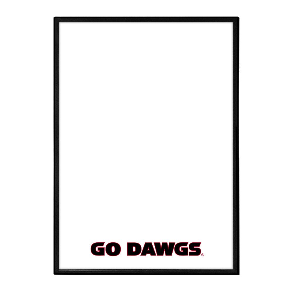 Georgia Bulldogs: Go Dawgs - Framed Dry Erase Wall Sign - The Fan-Brand