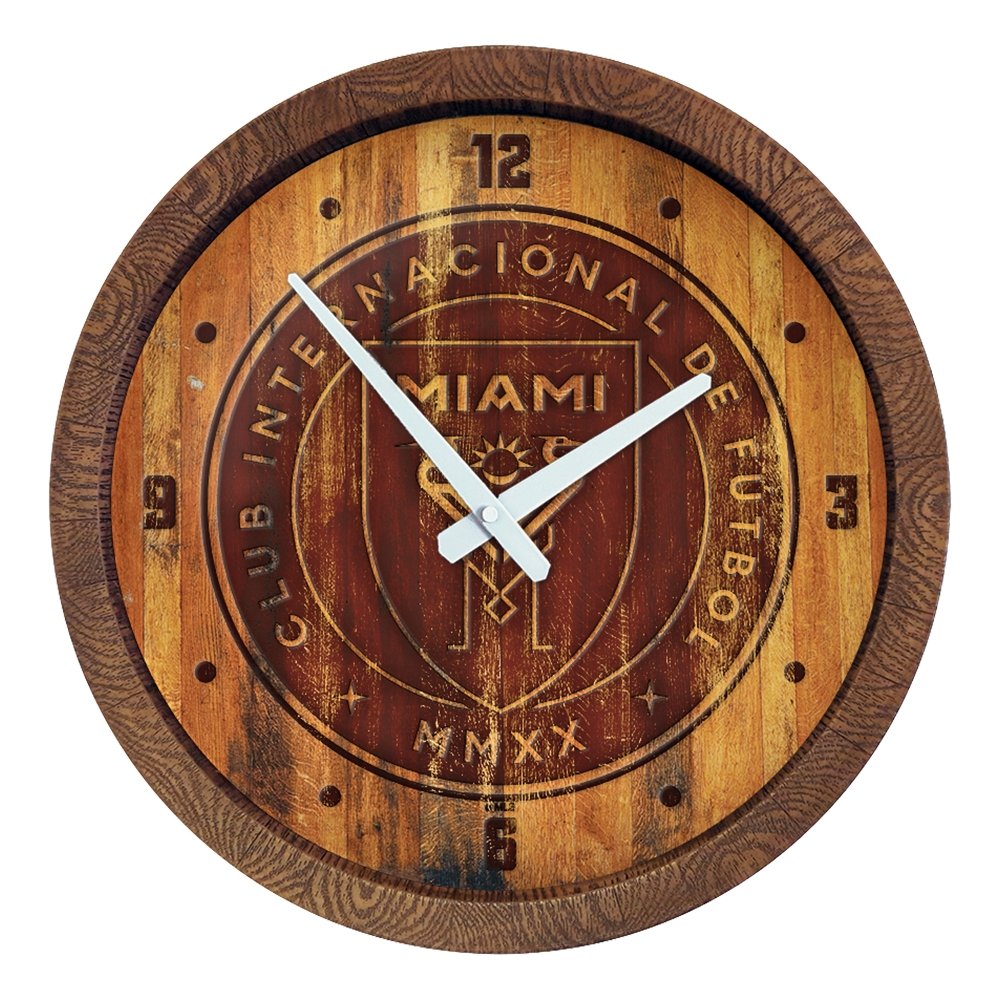 Inter Miami CF: Branded "Faux" Barrel Top Clock - The Fan-Brand