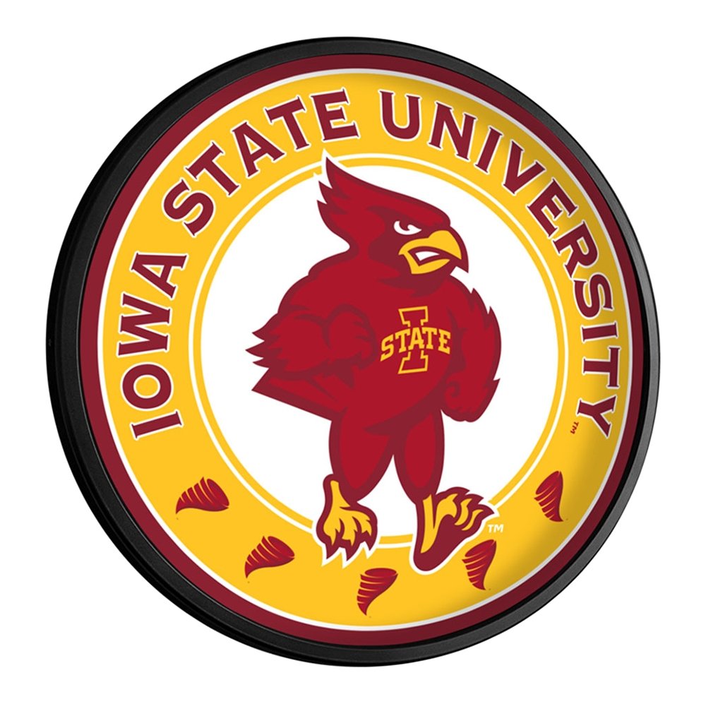 Iowa State Cyclones: Swoop - Round Slimline Lighted Wall Sign - The Fan ...