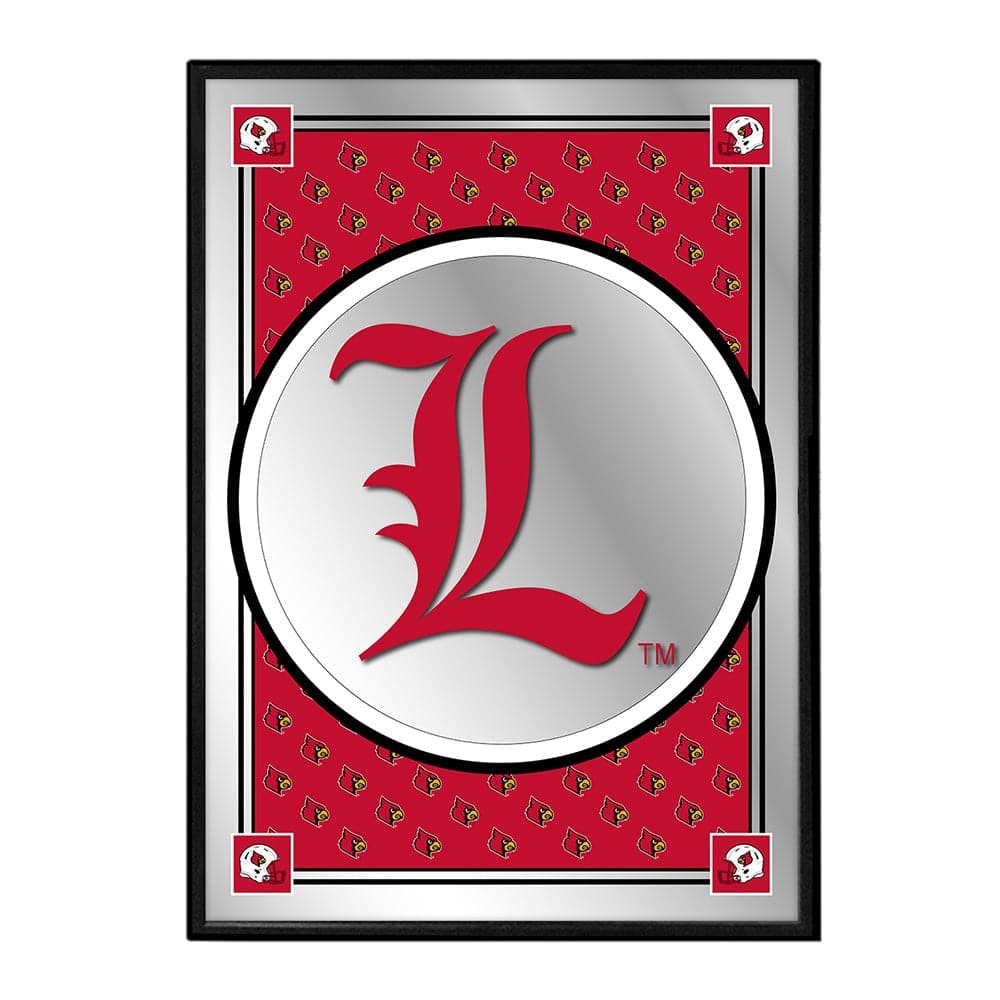 Louisville Cardinals: Team Spirit, L - Framed Mirrored Wall Sign - The ...