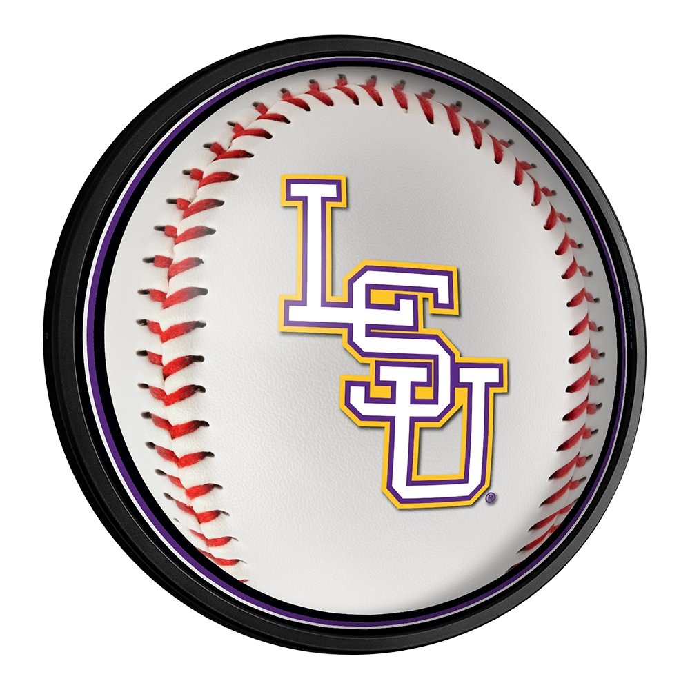 LSU Tigers: Baseball - Slimline Lighted Wall Sign - The Fan-Brand