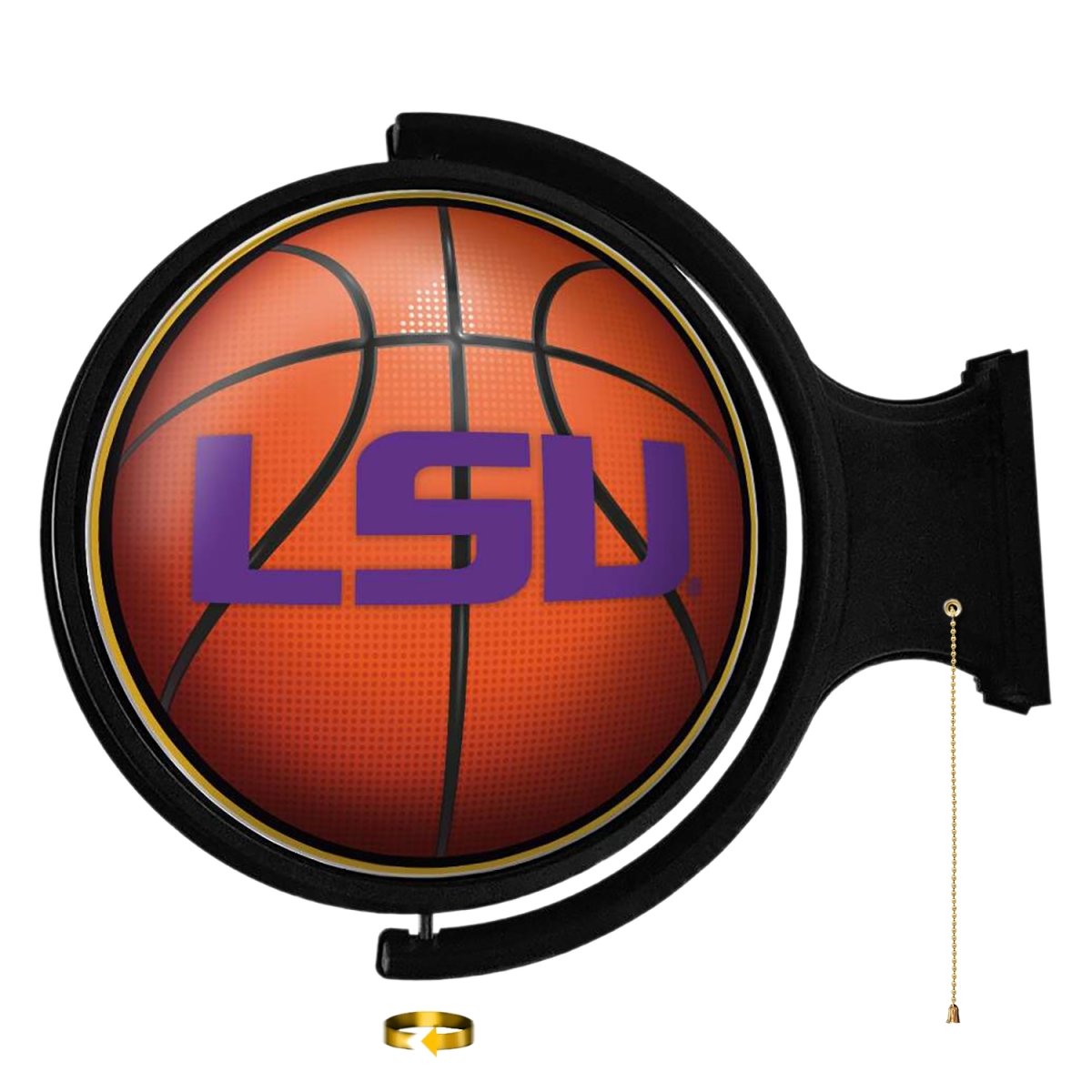 LSU Tigers: Basketball - Original Round Rotating Lighted Wall Sign ...