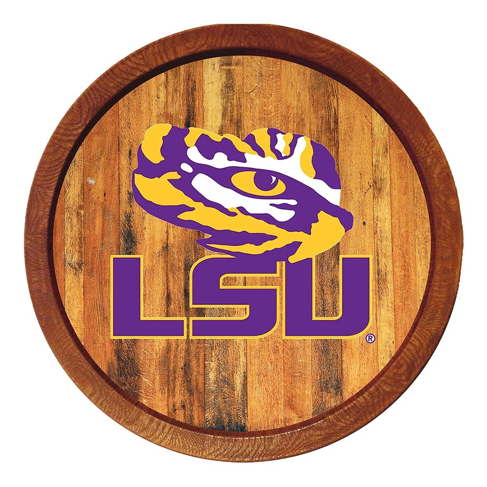 LSU Tigers: "Faux" Barrel Top Sign - The Fan-Brand