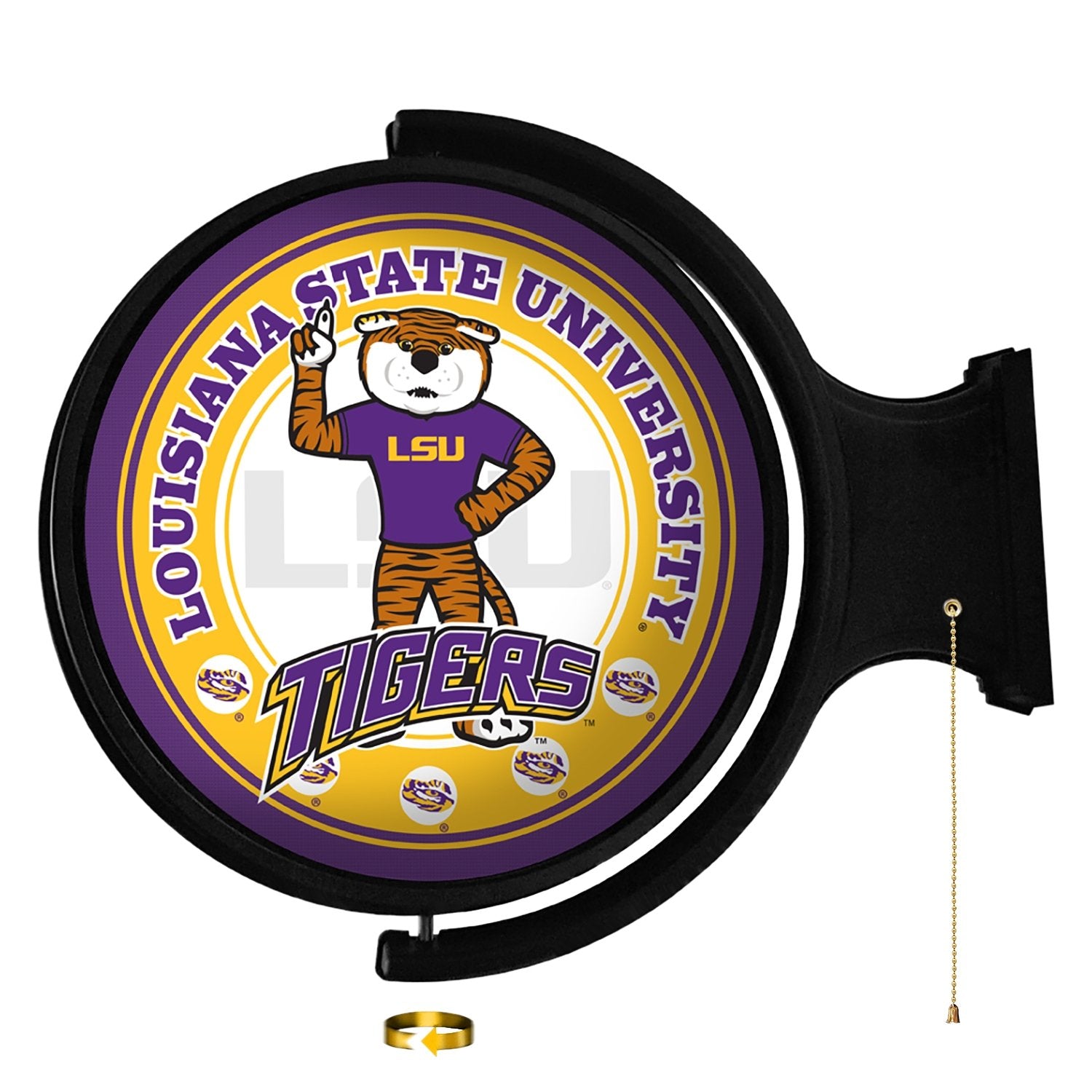 LSU Tigers: Retro Lighted Wall Clock - The Fan-Brand