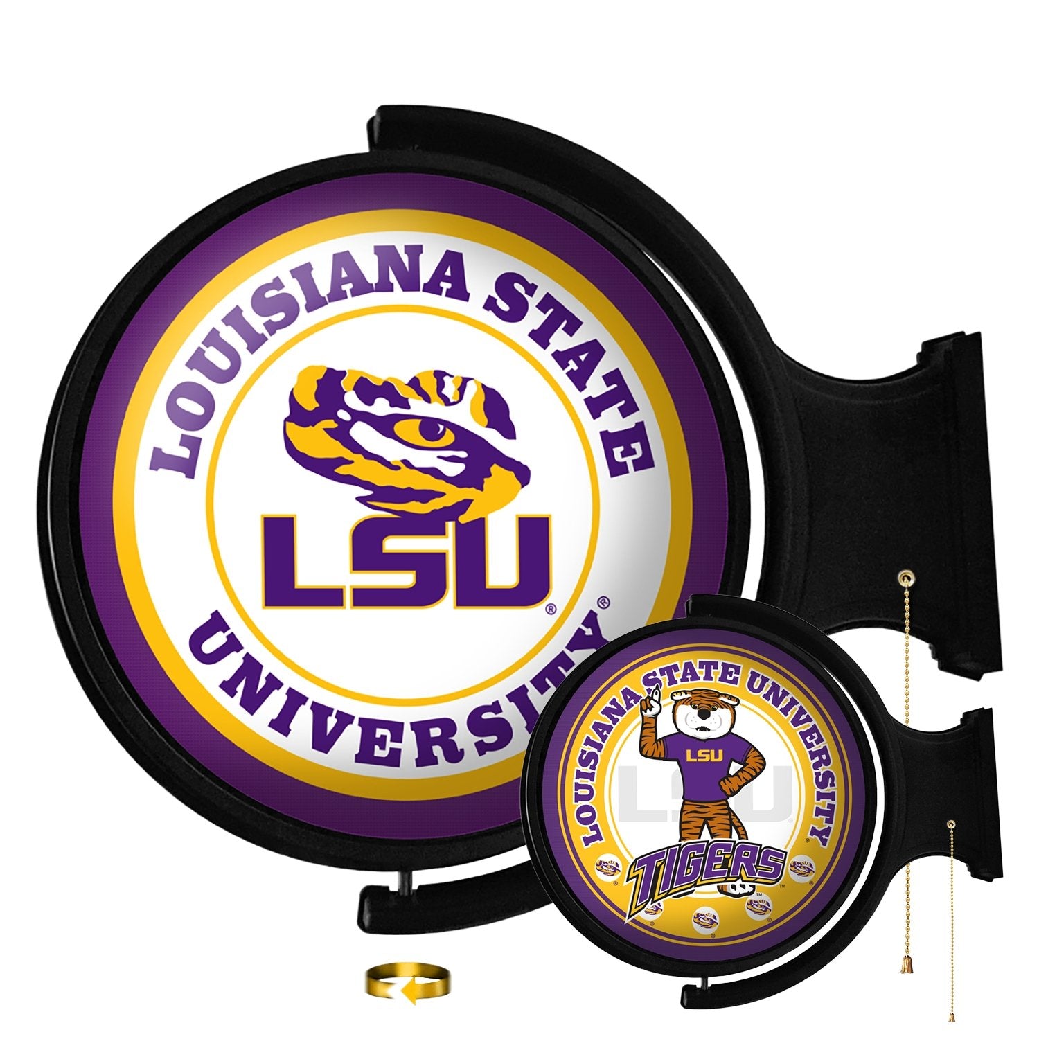LSU Tigers: Retro Lighted Wall Clock - The Fan-Brand