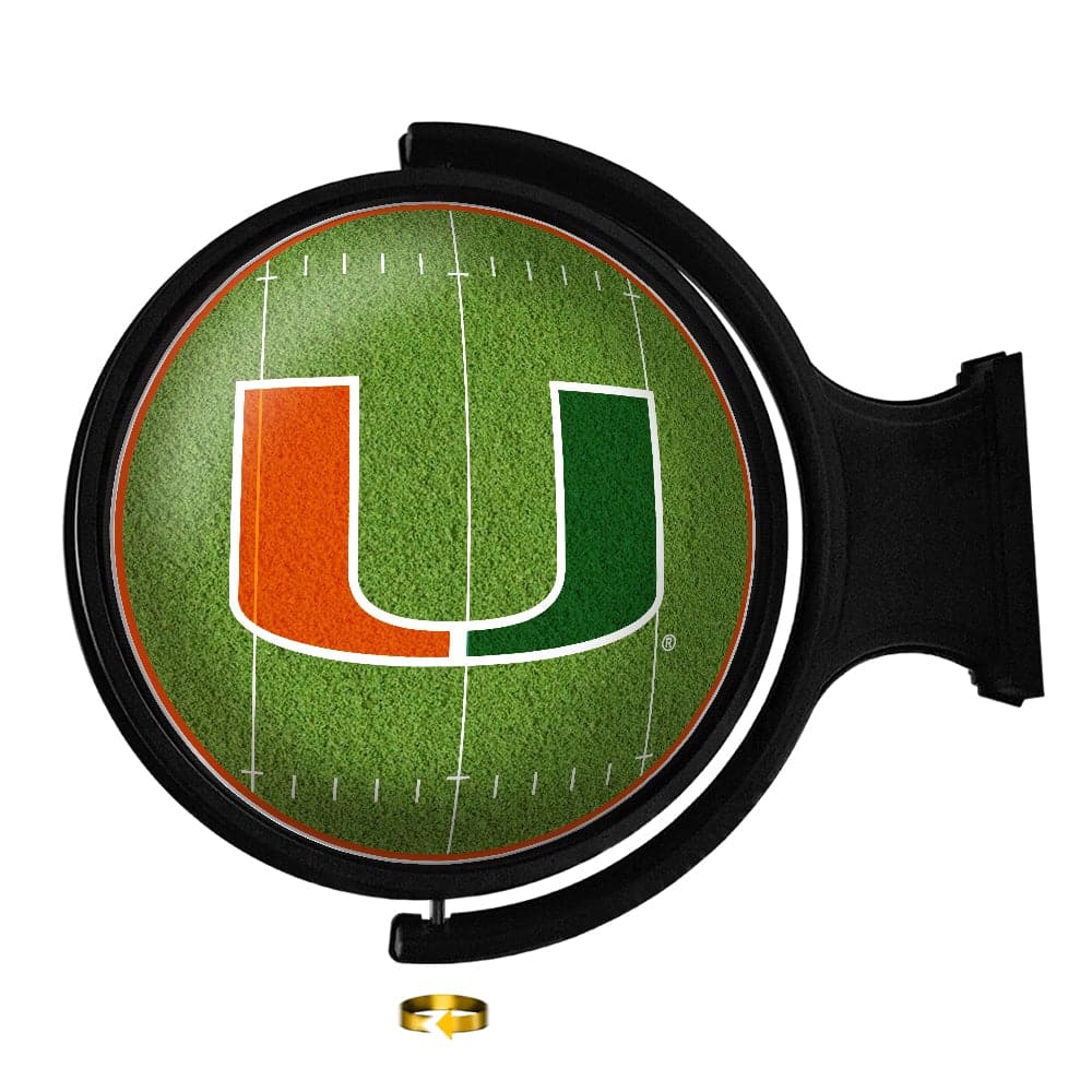 Miami Hurricanes: On the 50 - Rotating Lighted Wall Sign - The Fan-Brand