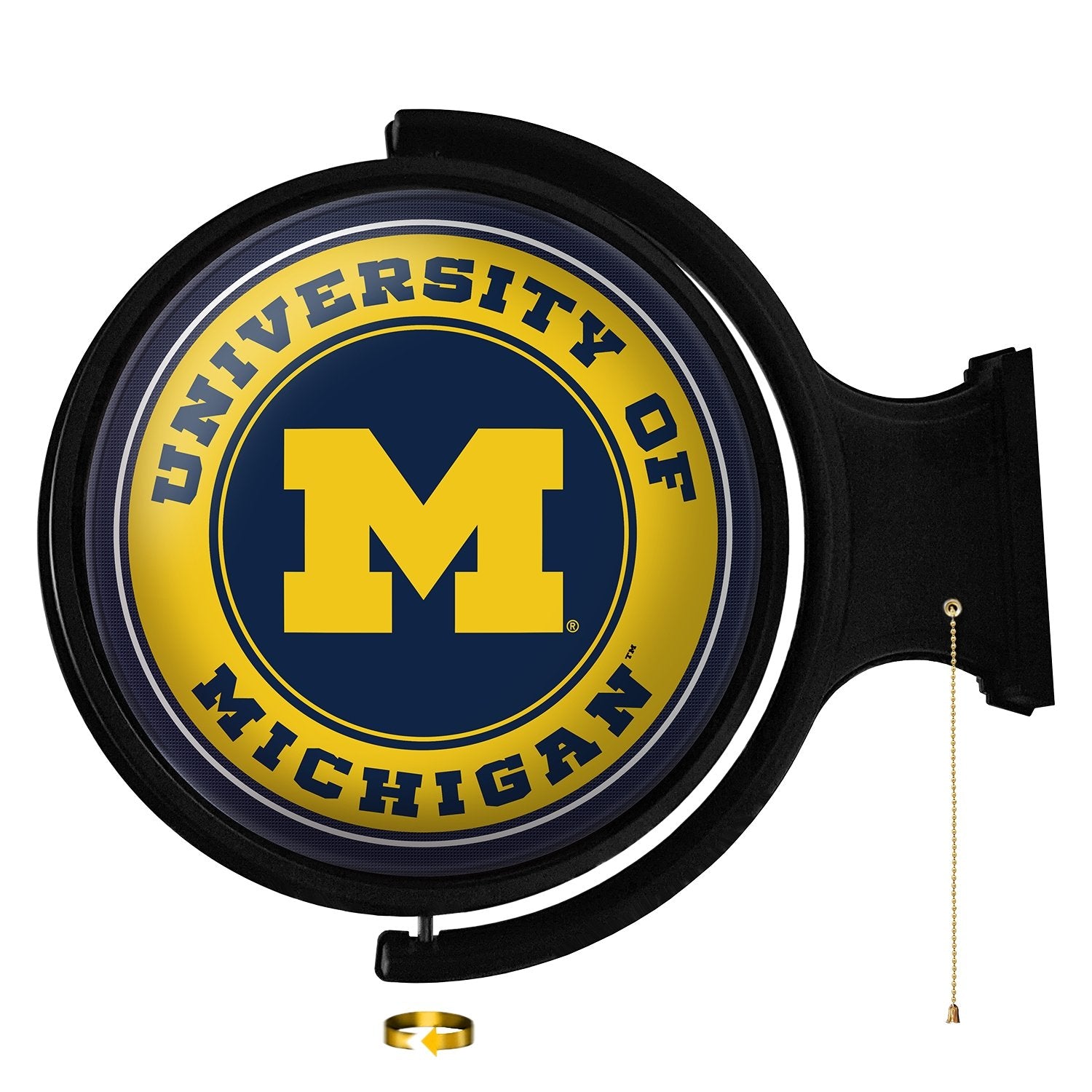 Michigan Wolverines: Original Round Rotating Lighted Wall Sign - The ...