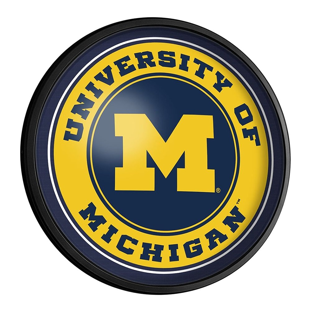 Michigan Wolverines: Original Round Rotating Lighted Wall Sign - The ...