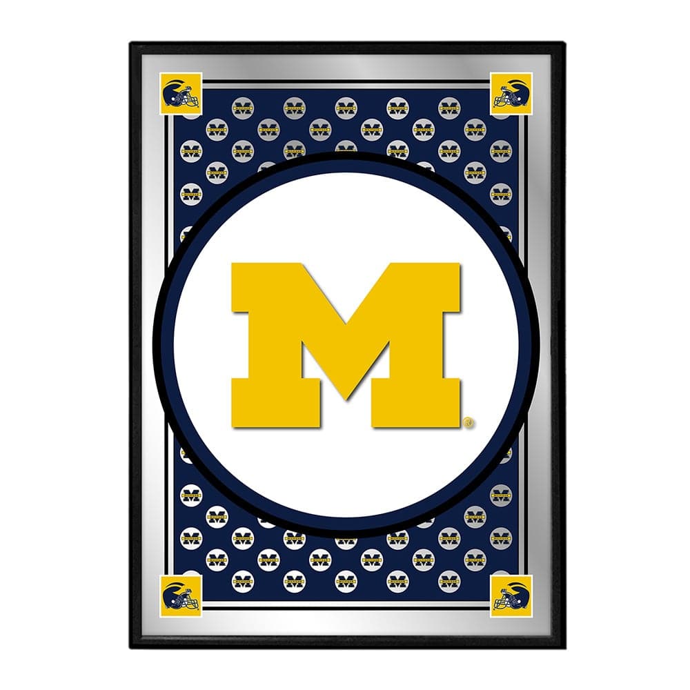 Michigan Wolverines: Team Spirit, M - Framed Mirrored Wall Sign - The ...