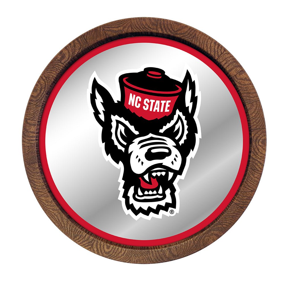 NC State Wolfpack: Mascot - Mirrored Barrel Top Mirrored Wall Sign ...