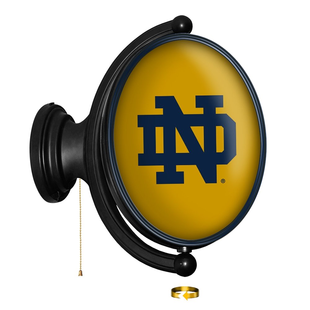 Notre Dame Fighting Irish: Original Oval Rotating Lighted Wall Sign ...
