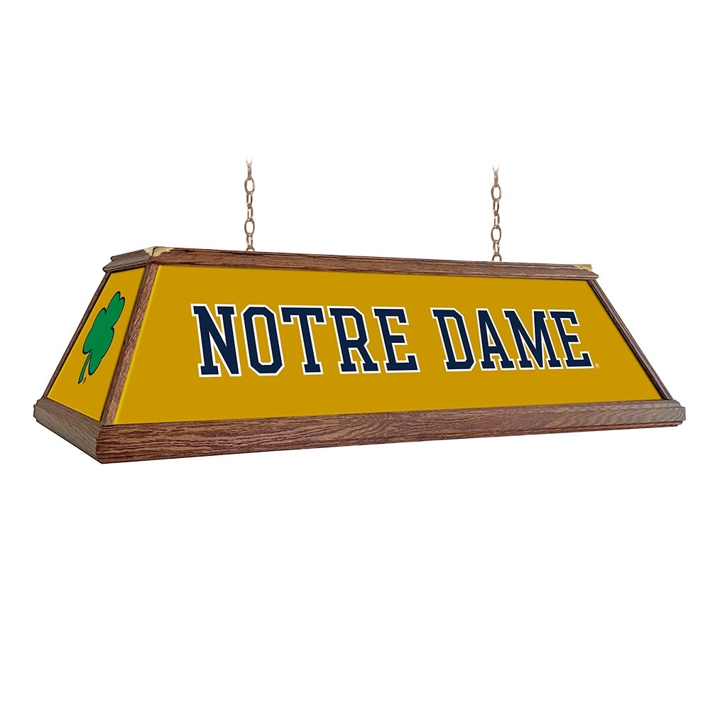Notre Dame Fighting Irish: Premium Wood Pool Table Light - The Fan-Brand