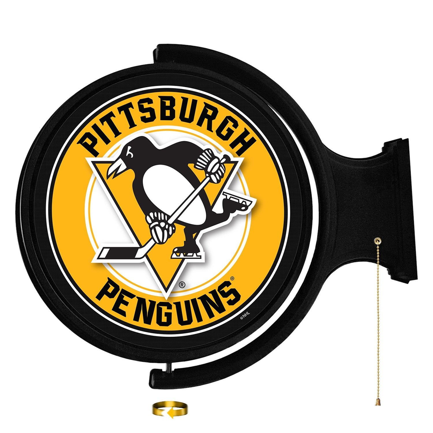 Pittsburgh Penguins: Original Round Rotating Lighted Wall Sign - The ...