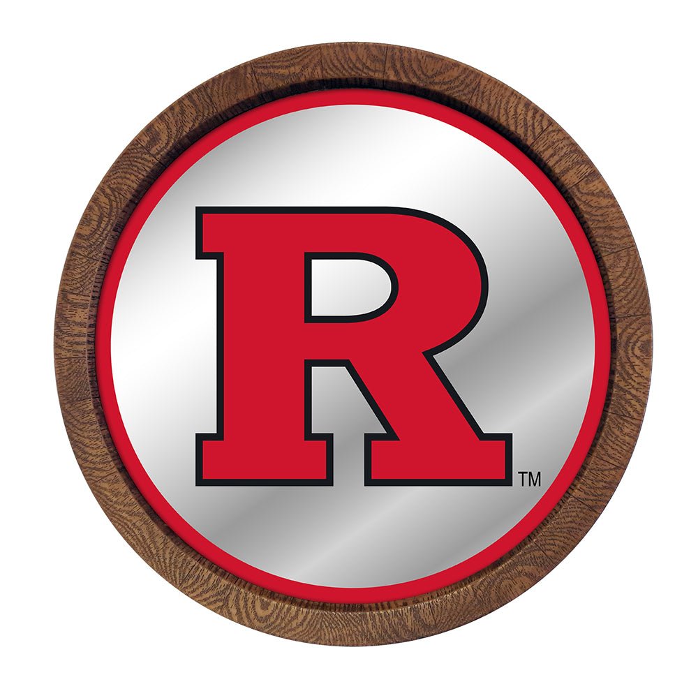 Rutgers Scarlet Knights: Mirrored Barrel Top Mirrored Wall Sign - The ...