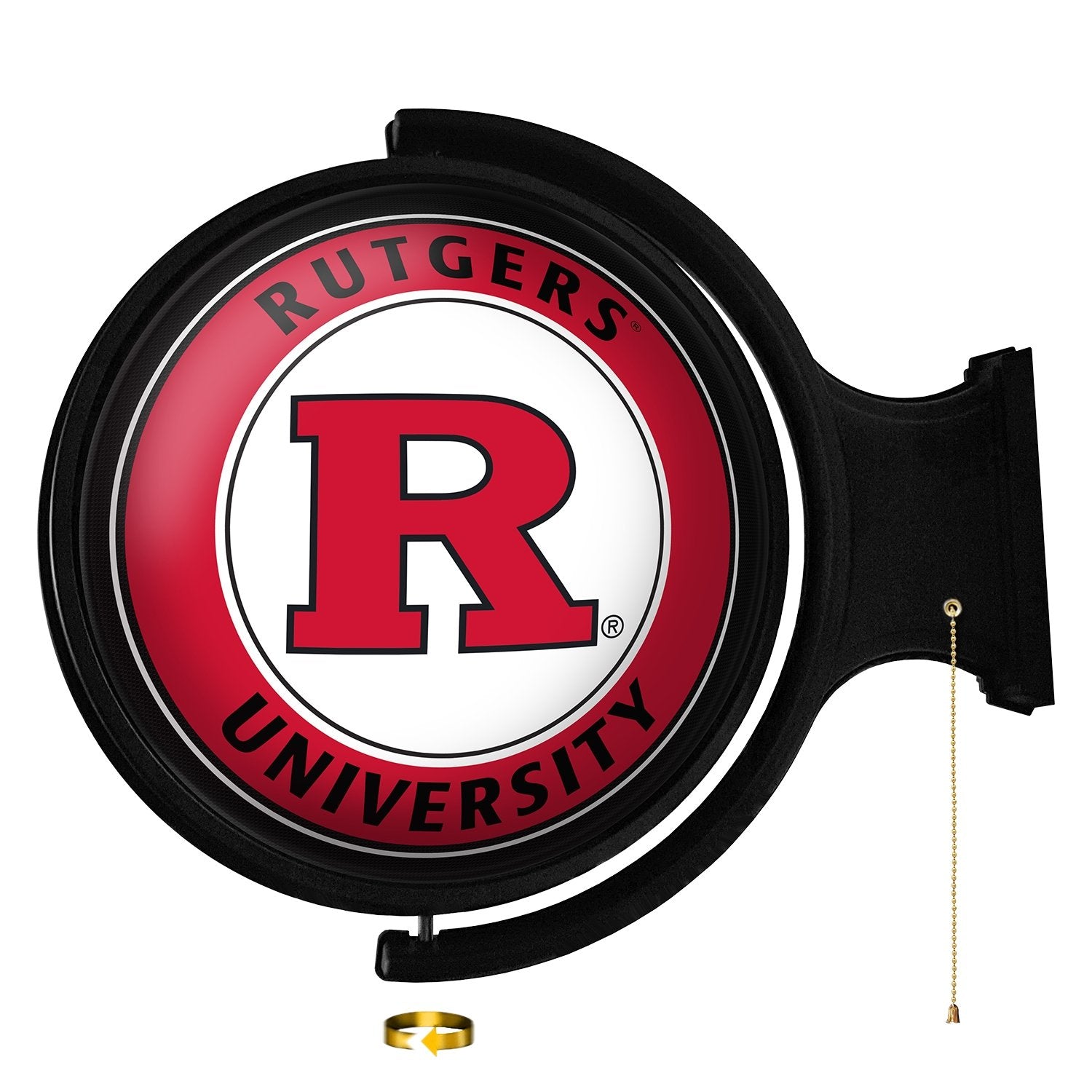 Rutgers Scarlet Knights: Original Round Rotating Lighted Wall Sign ...