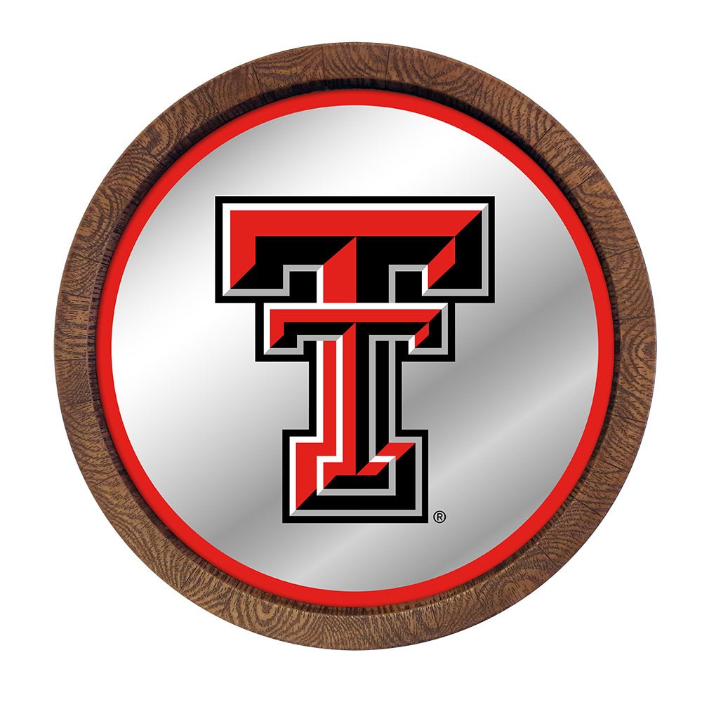 Texas Tech Red Raiders: Mirrored Barrel Top Mirrored Wall Sign - The ...