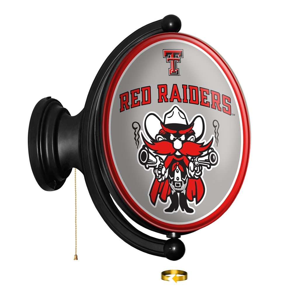 Texas Tech Red Raiders: Original Oval Rotating Lighted Wall Sign - The ...