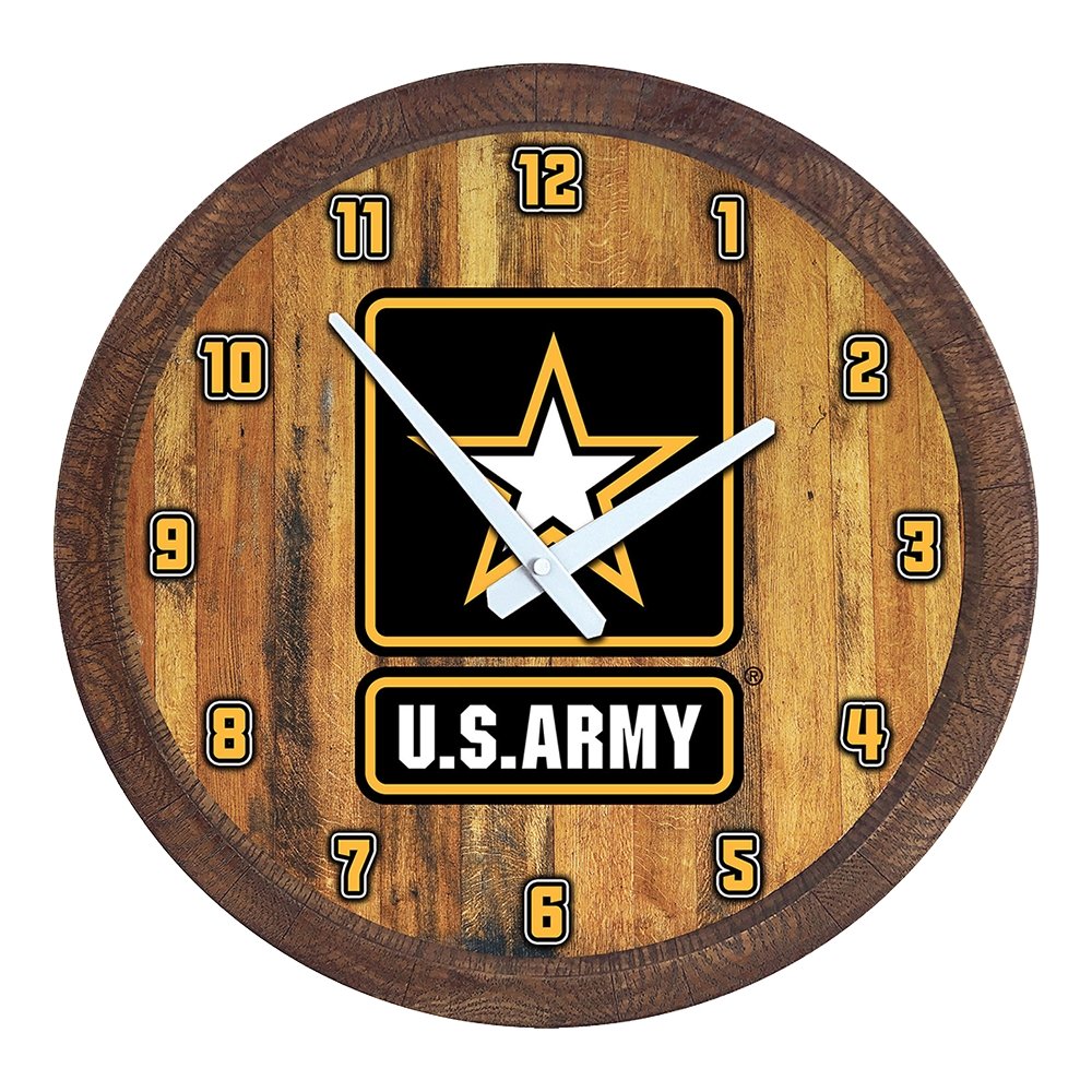 US Army: "Faux" Barrel Top Wall Clock - The Fan-Brand