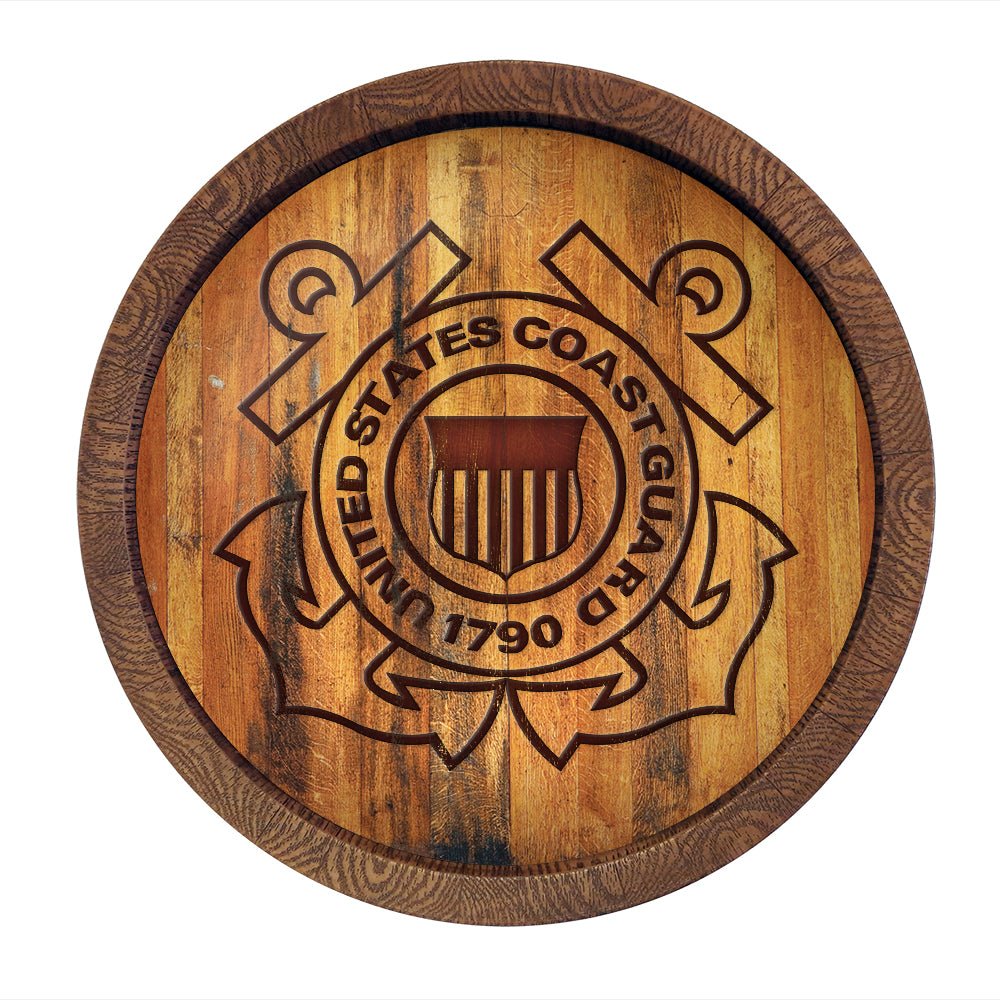 US Coast Guard: Branded "Faux" Barrel Top Sign - The Fan-Brand