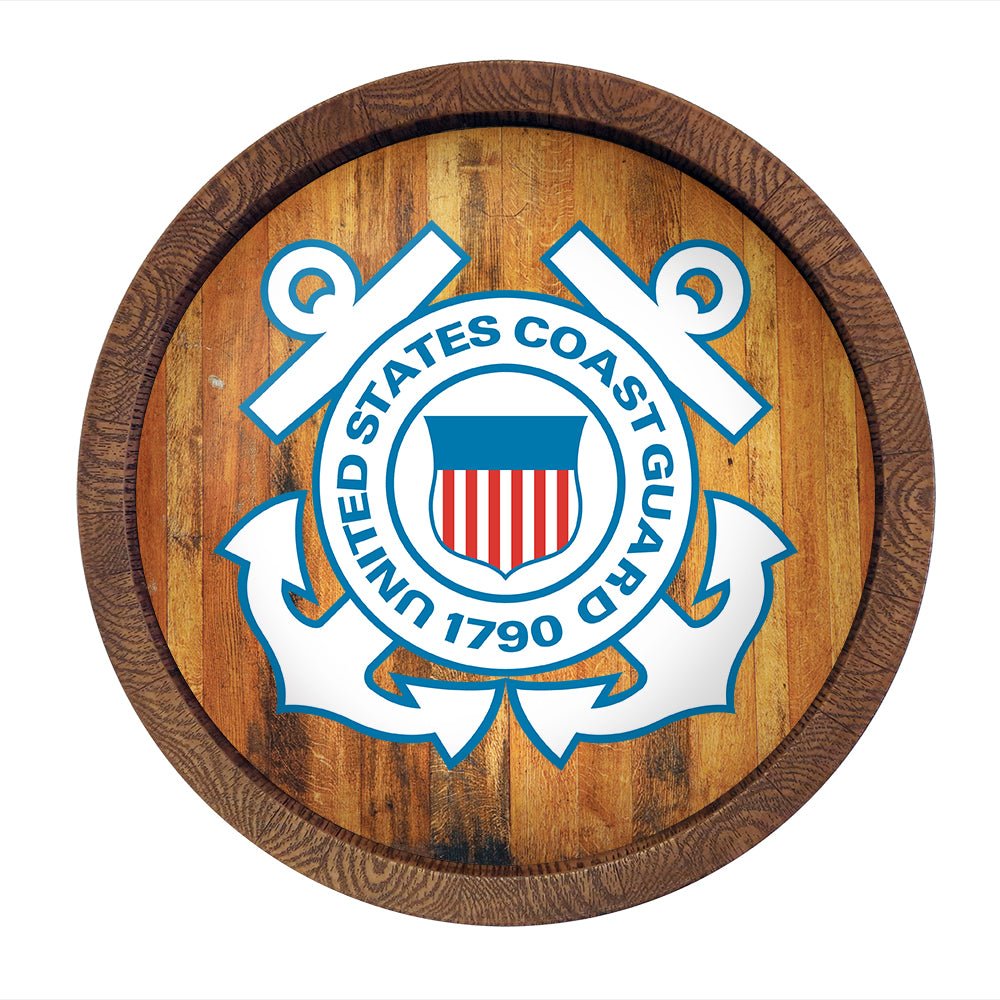 US Coast Guard: "Faux" Barrel Top Sign - The Fan-Brand