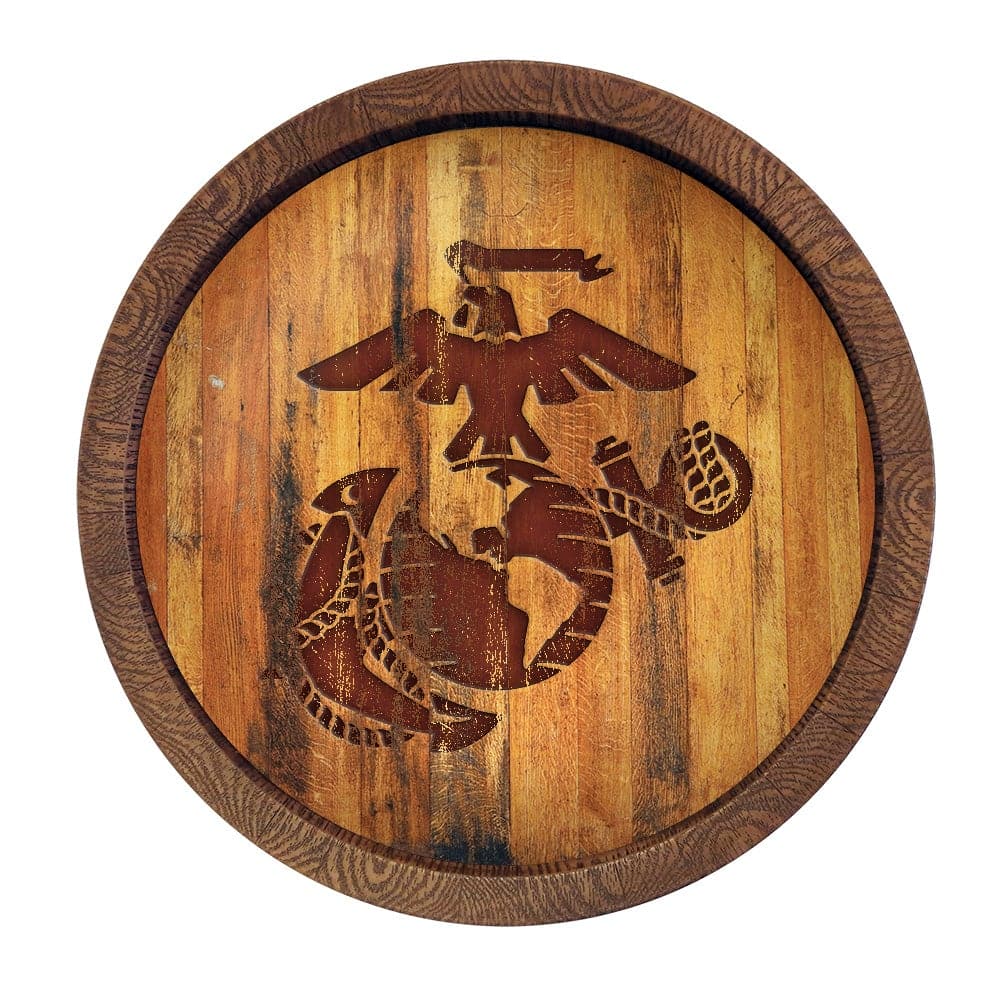 US Marine Corps: Branded "Faux" Barrel Top Sign - The Fan-Brand
