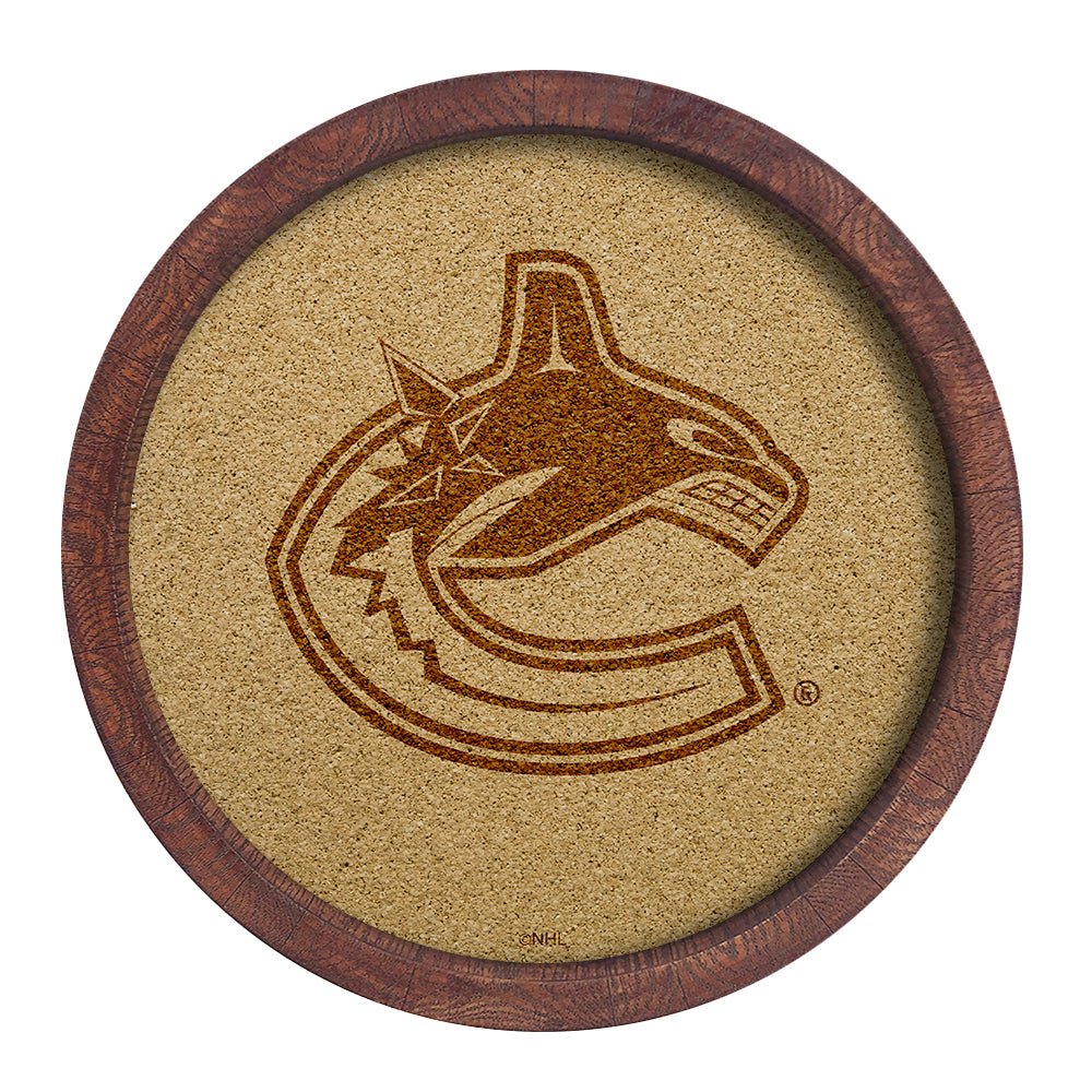 Vancouver Canucks: Barrel Top Cork Note Board - The Fan-Brand
