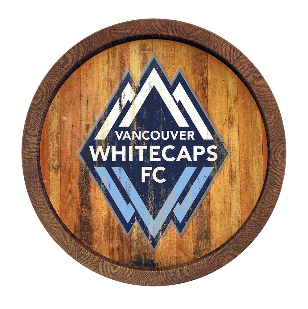 Vancouver Whitecaps FC: Weathered "Faux" Barrel Top Sign - The Fan-Brand