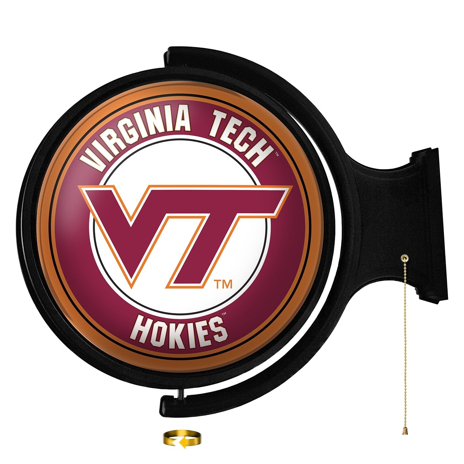 Virginia Tech Hokies: Original Round Rotating Lighted Wall Sign - The ...