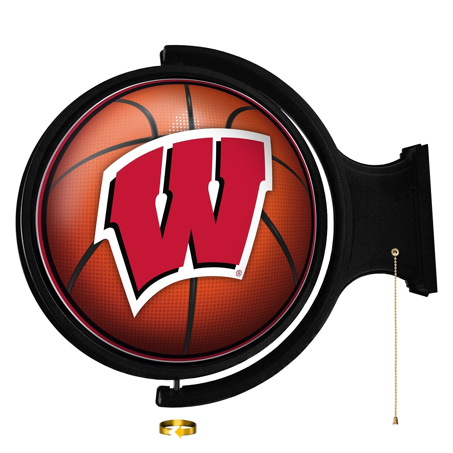Wisconsin Badgers: Mascot - Framed Mirrored Wall Sign - The Fan-Brand